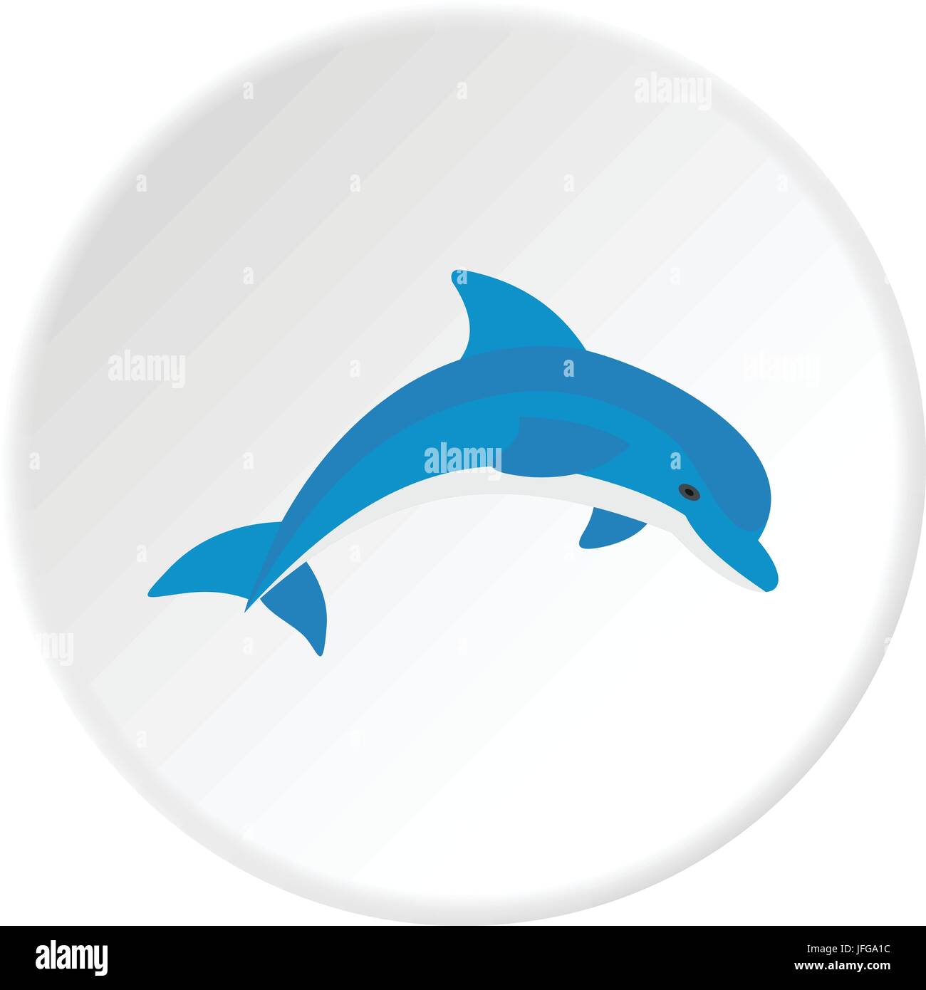 Blue dolphin icon circle Stock Vector Image & Art - Alamy