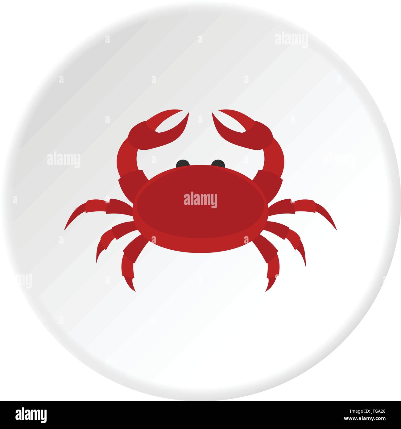 Red crab icon circle Stock Vector Image & Art - Alamy
