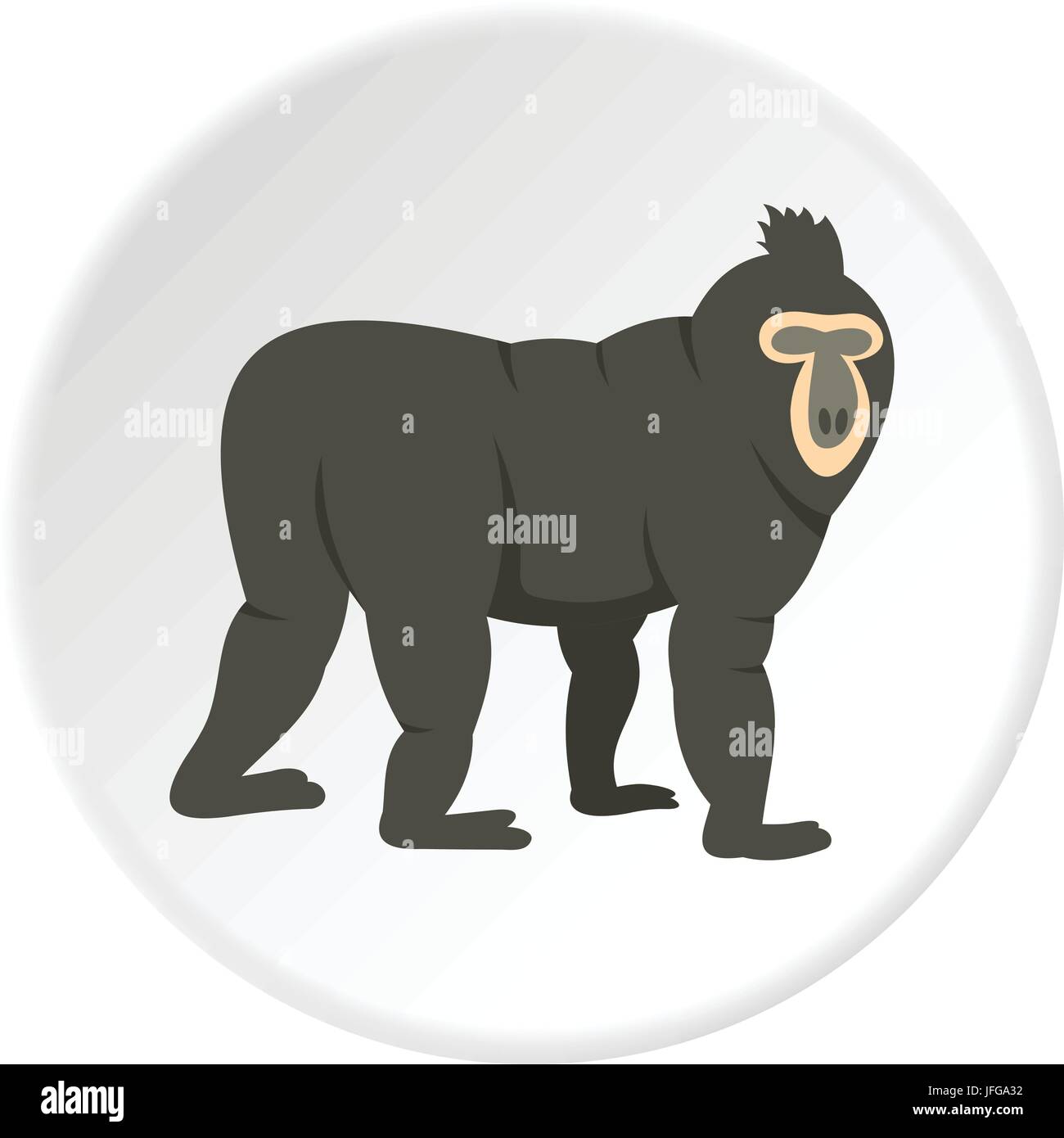 Mandrill icon circle Stock Vector Image & Art - Alamy