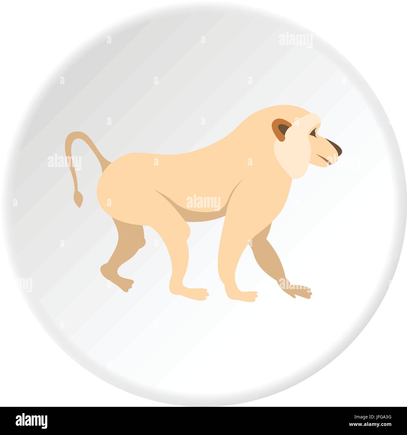 Japanese macaque icon circle Stock Vector Image & Art - Alamy