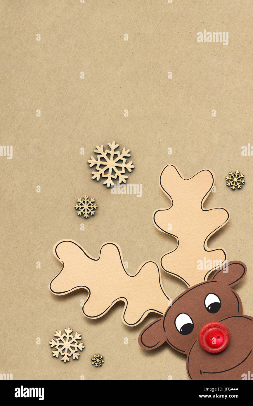 Red nose deer Stock Photo - Alamy