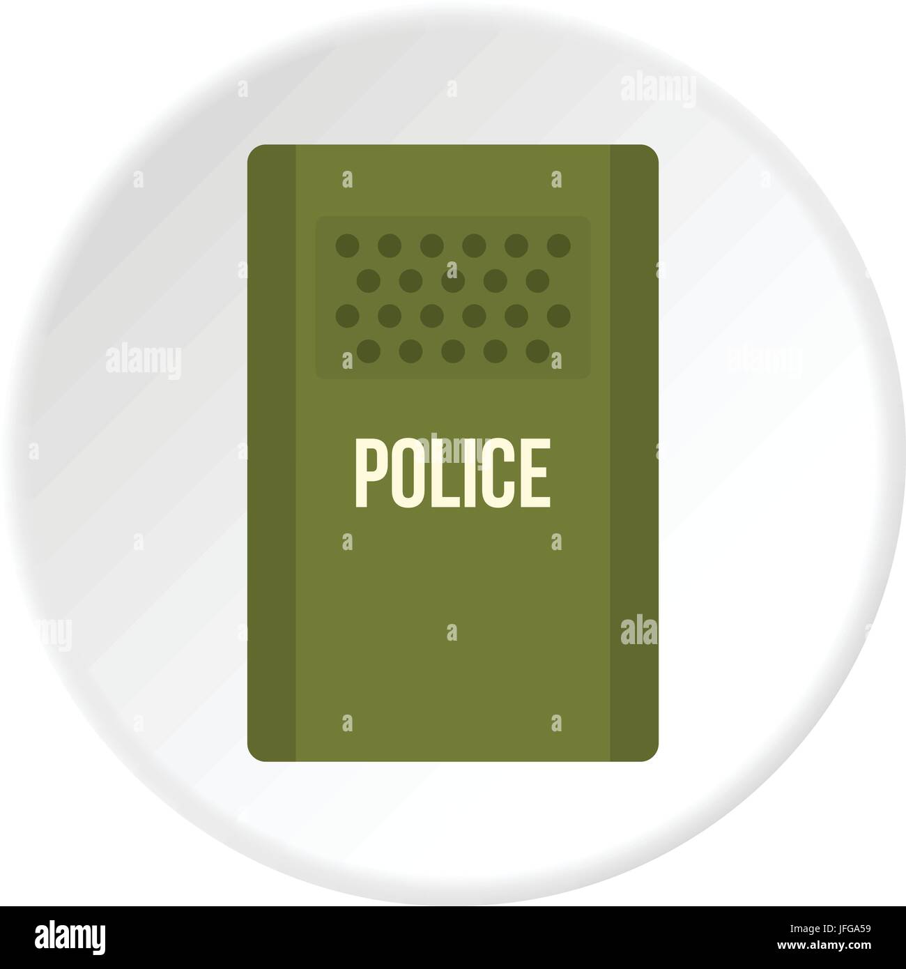 Green police riot shield icon circle Stock Vector Image & Art - Alamy