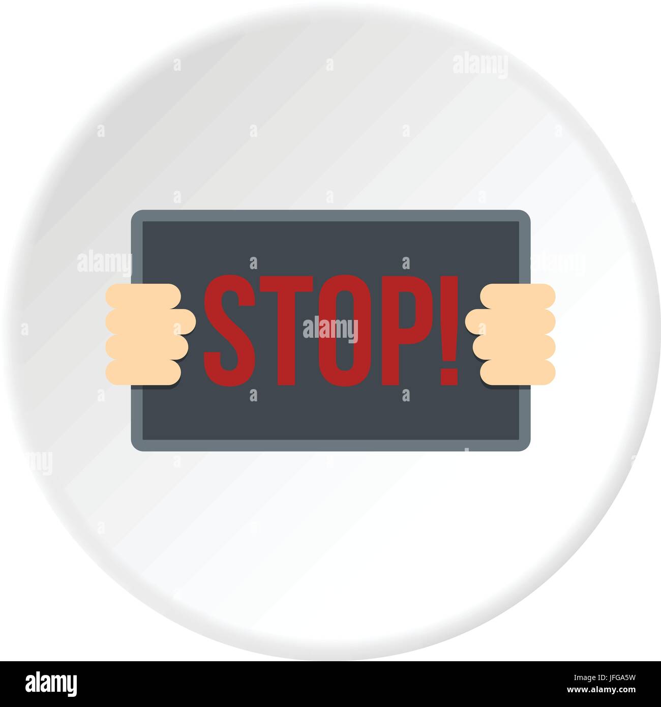 One hand holding word Stock Vector Images - Alamy