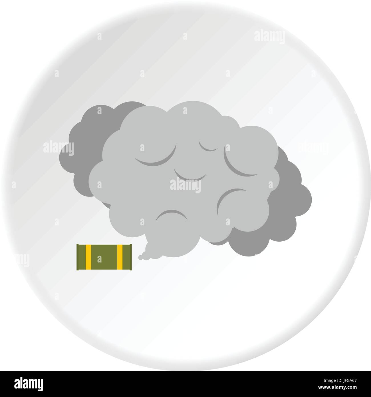 Tear gas canister icon circle Stock Vector Image & Art - Alamy
