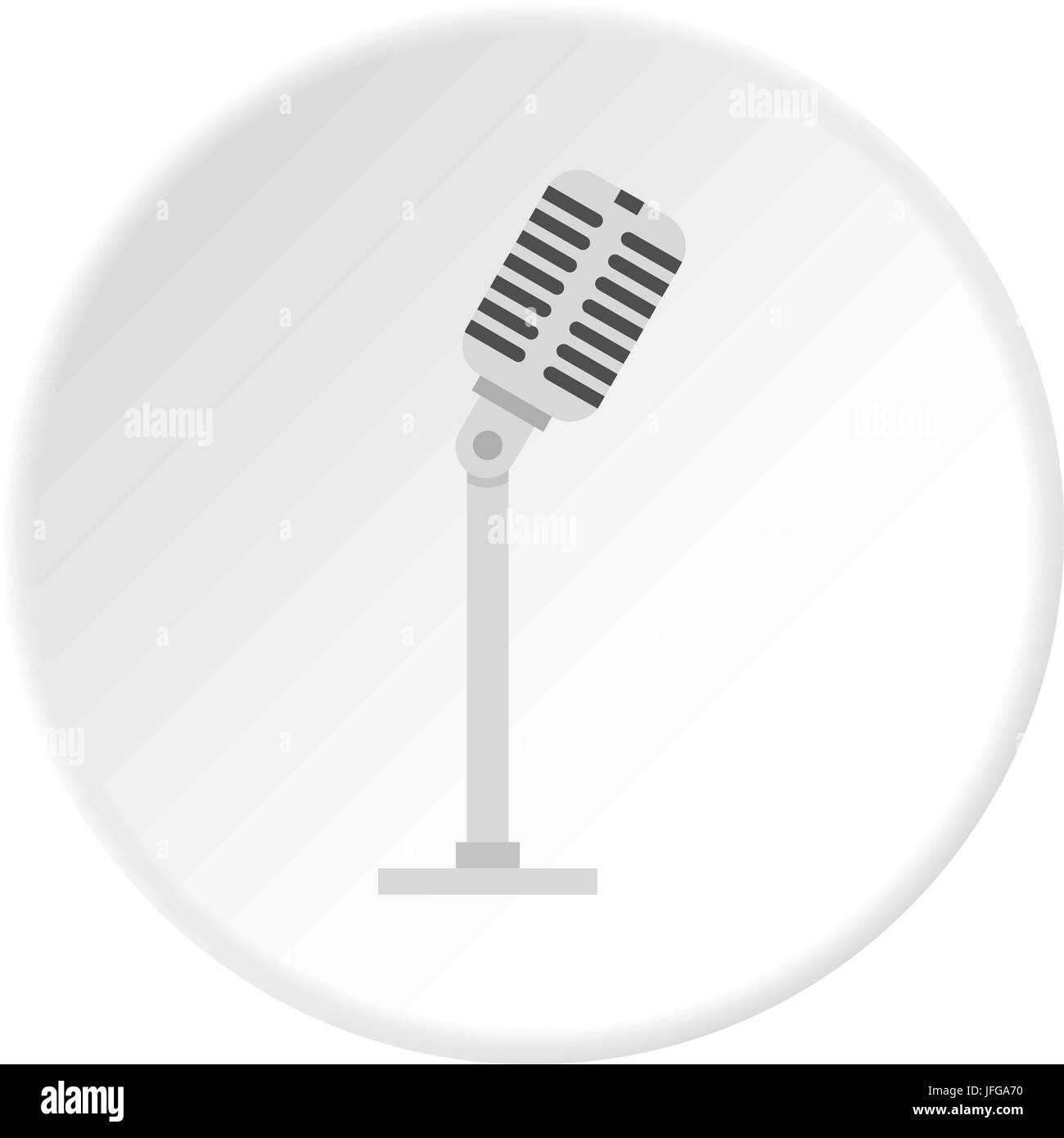 Microphone icon circle Stock Vector Image & Art - Alamy
