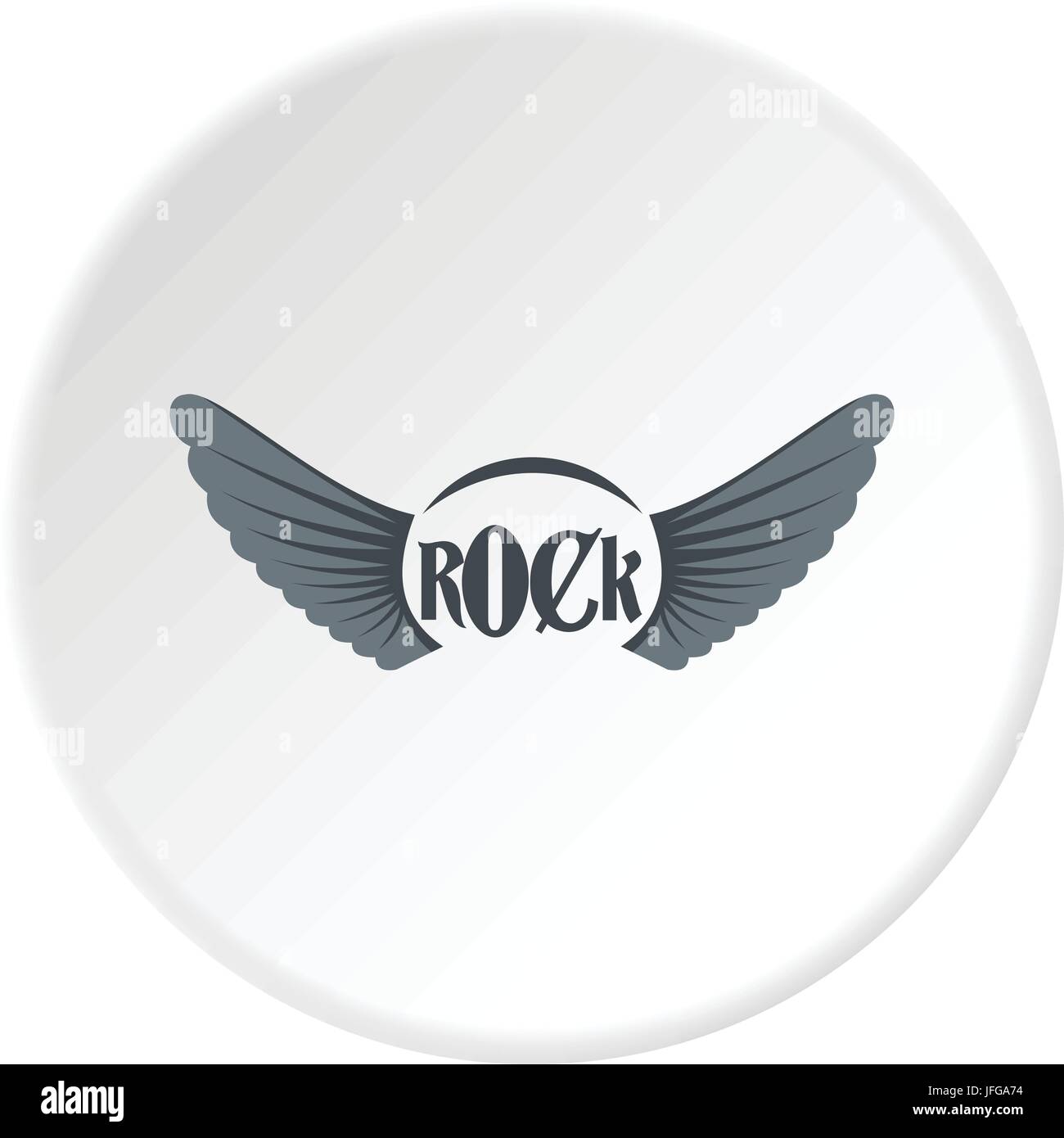 Rock icon circle Stock Vector Image & Art - Alamy