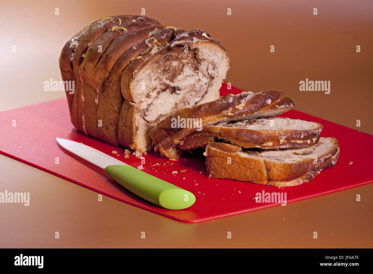 slice sweet bread Stock Photo - Alamy