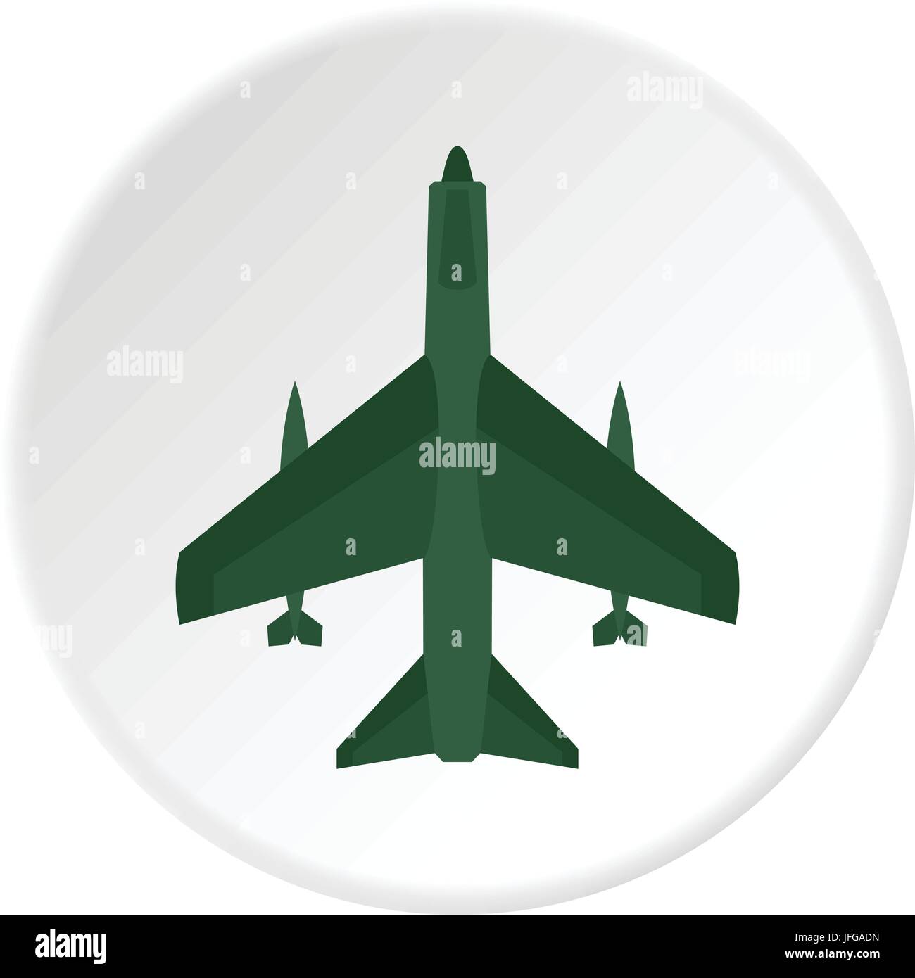 Aircraft with missiles icon circle Stock Vector Image & Art - Alamy