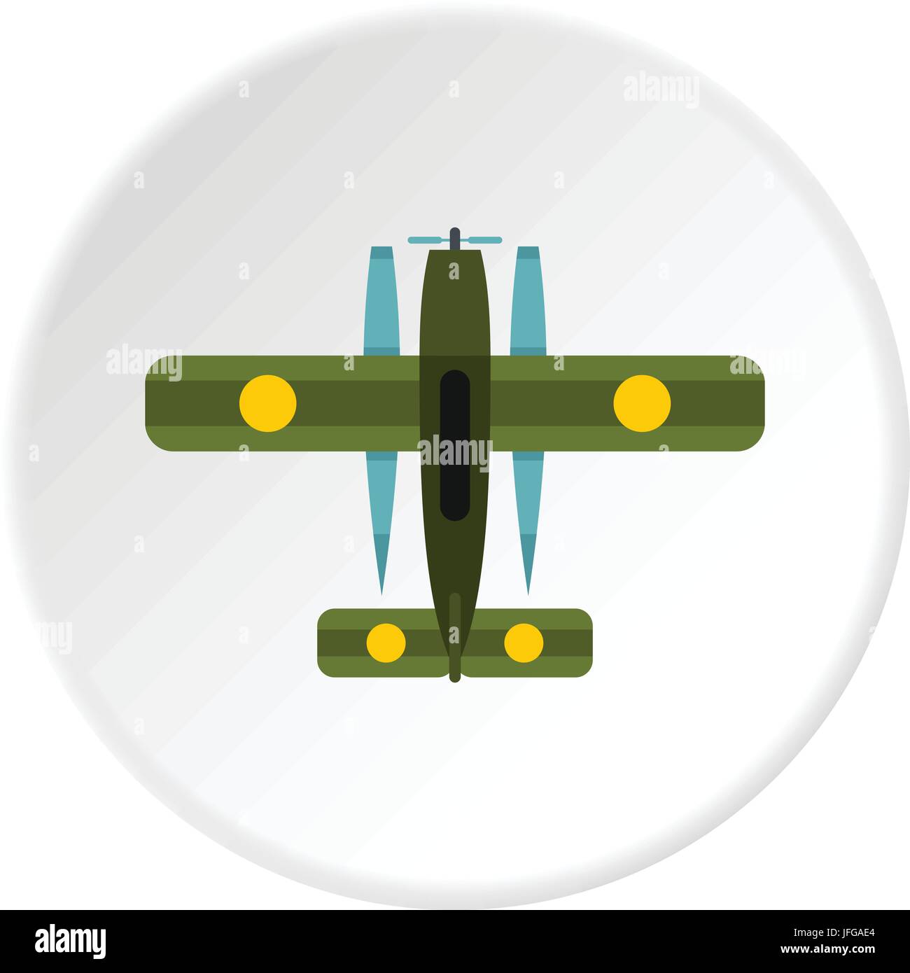 Military biplane icon circle Stock Vector Image & Art - Alamy