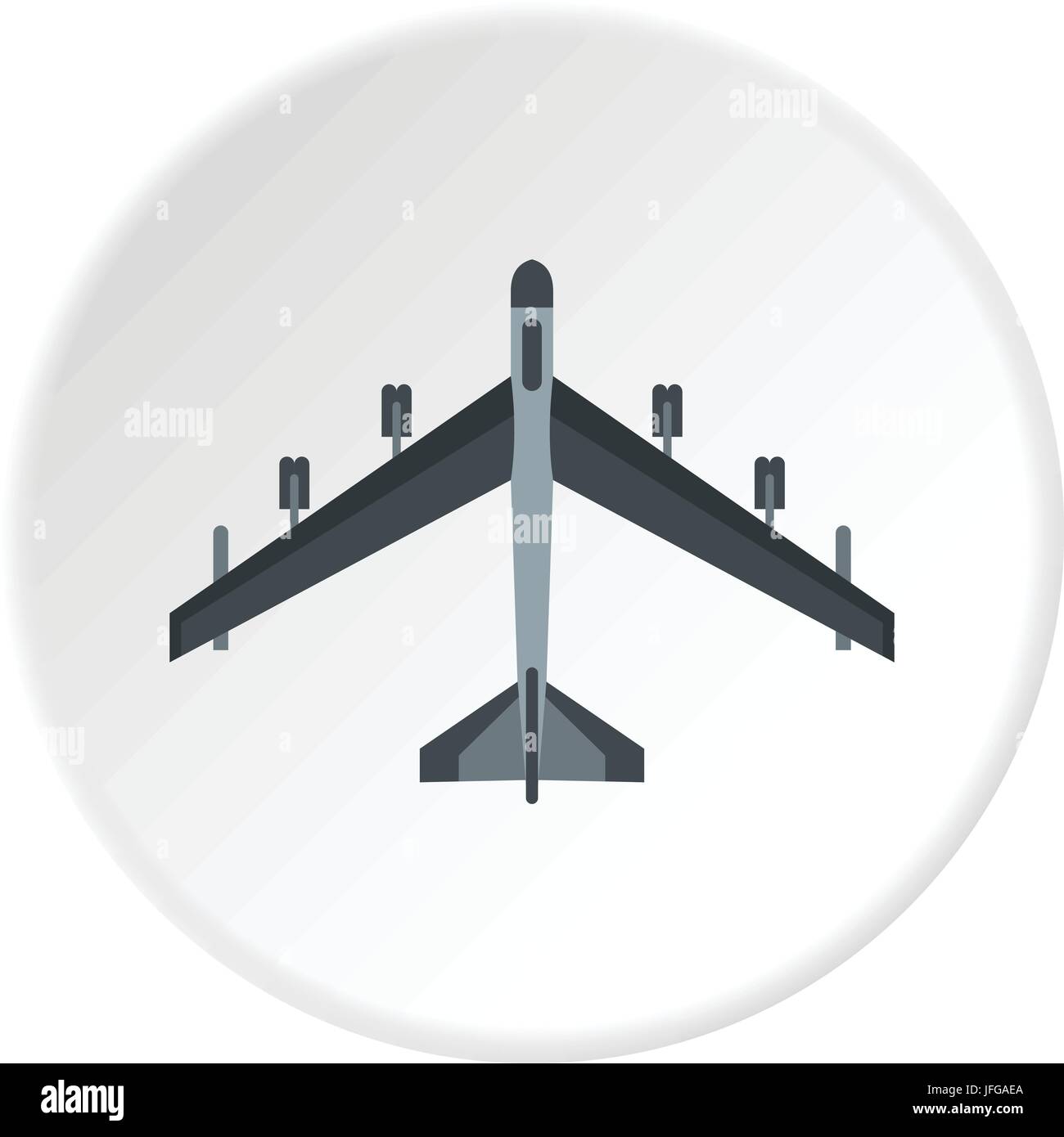 Plane icon circle Stock Vector Image & Art - Alamy