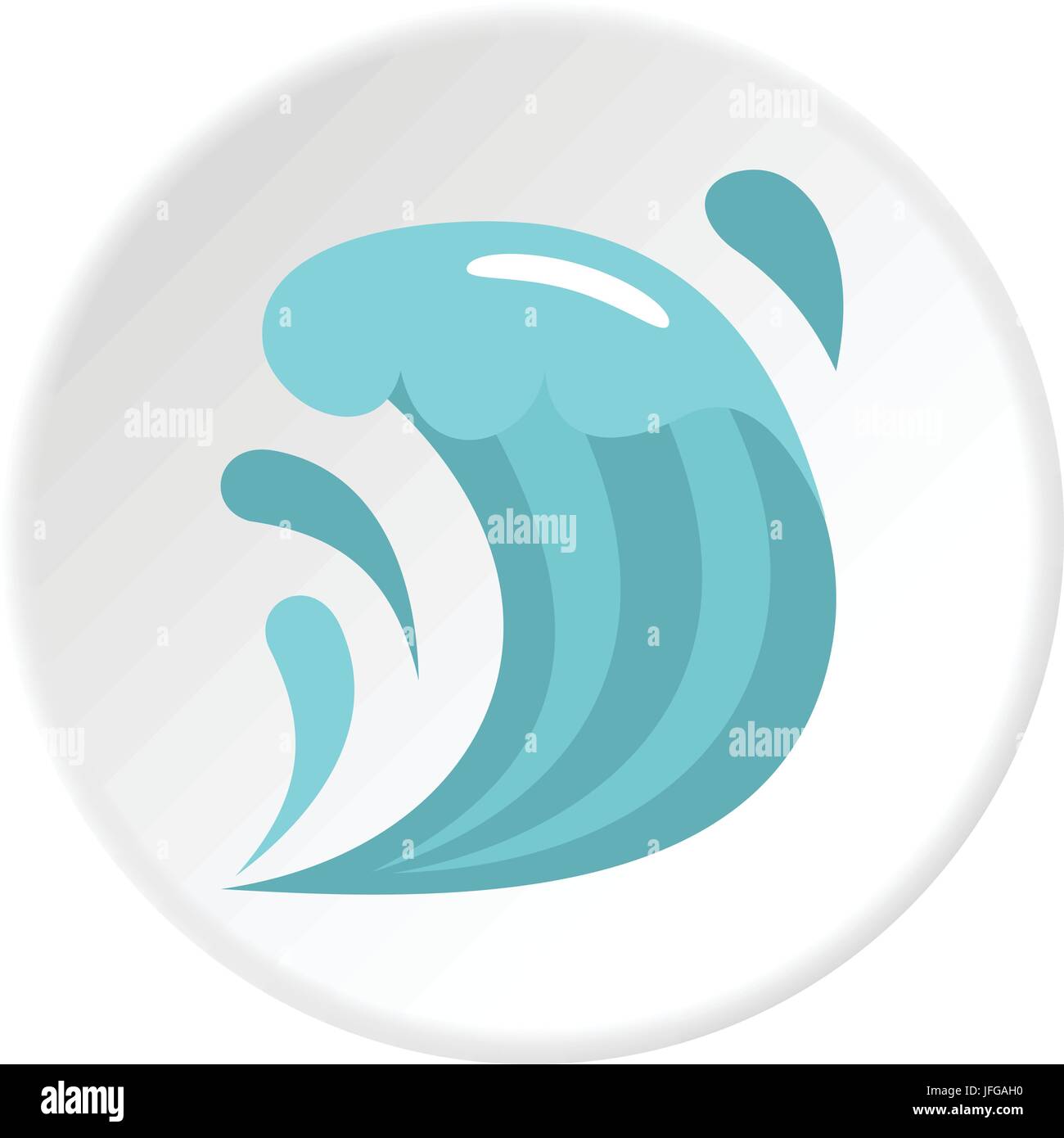 Wave icon circle Stock Vector Image & Art - Alamy