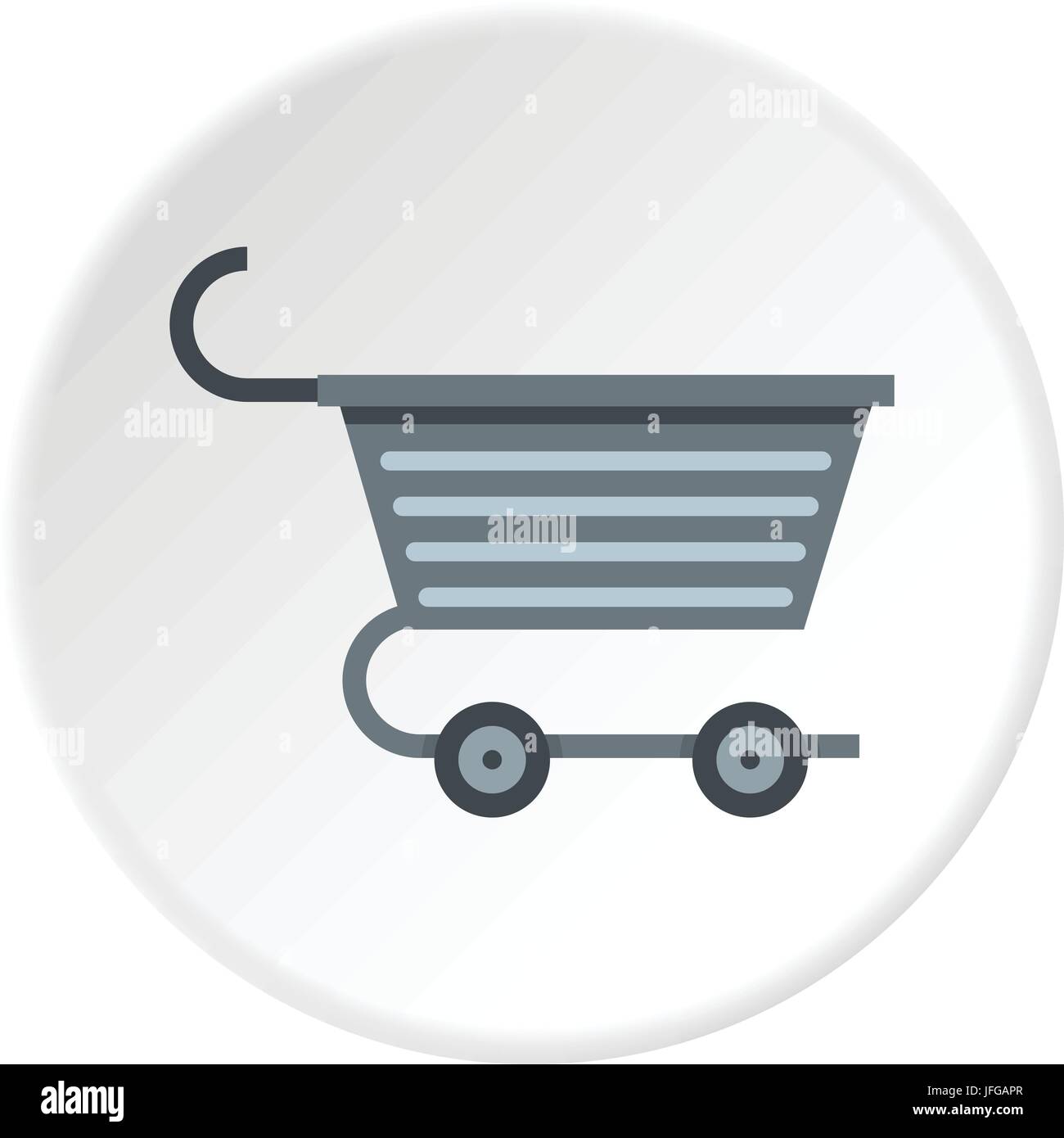 Metal trolley icon circle Stock Vector Image & Art - Alamy