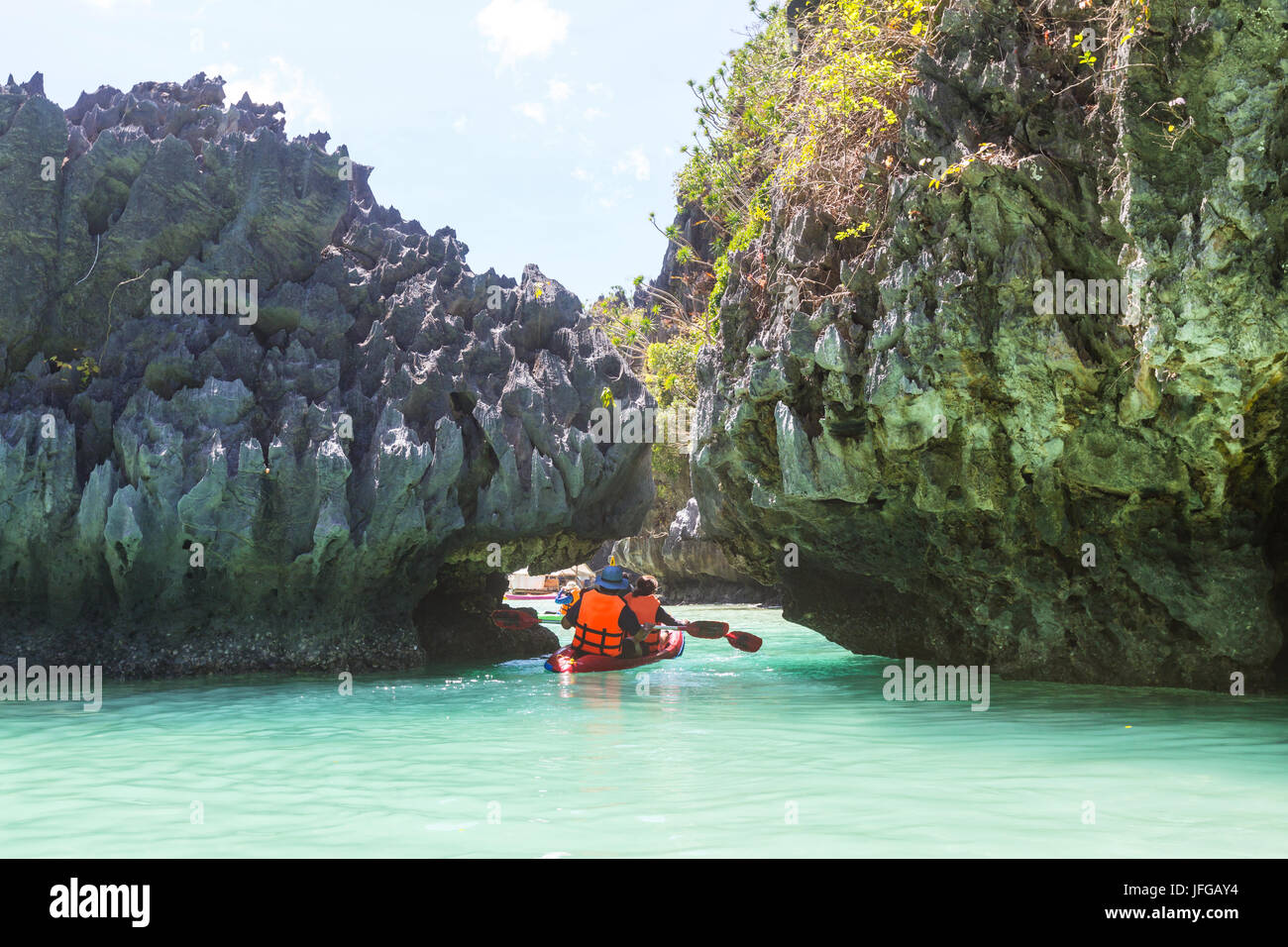 Kayak in Palawan Stock Photo - Alamy