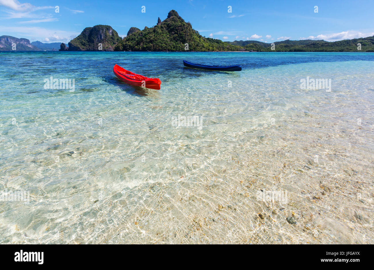 Kayak in Palawan Stock Photo - Alamy