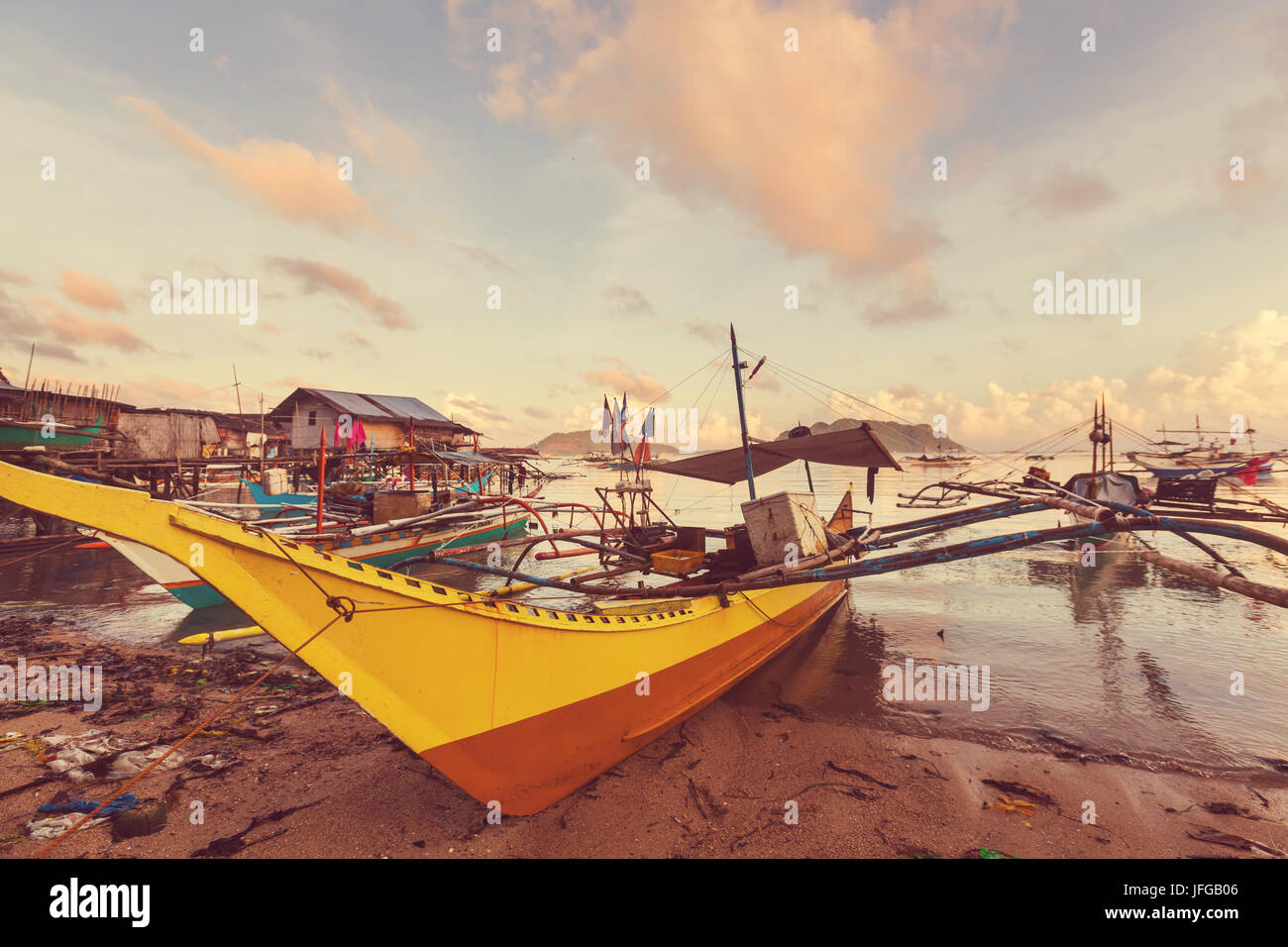 Boat in Philippines Stock Photo - Alamy