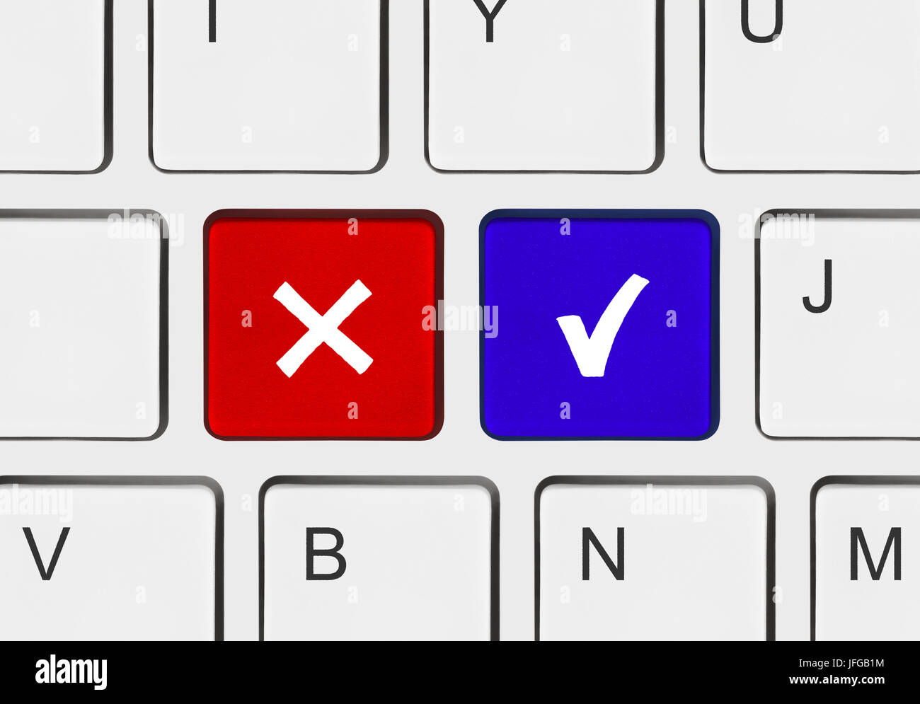 Check mark keyboard hi-res stock photography and images - Alamy