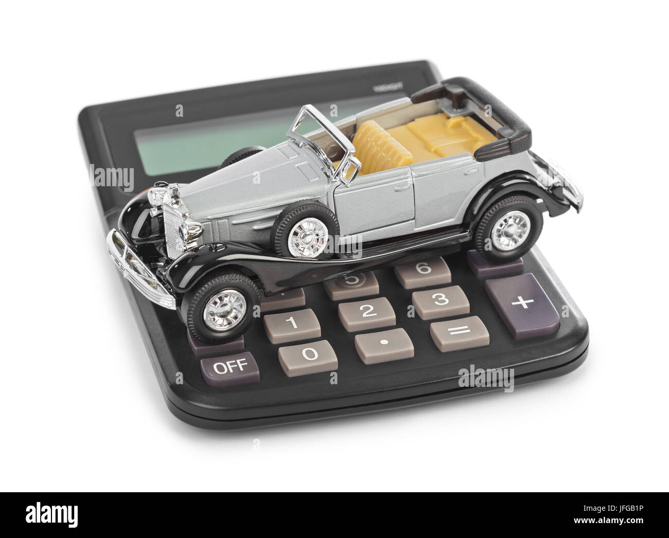 Retro vintage calculator Cut Out Stock Images & Pictures - Alamy