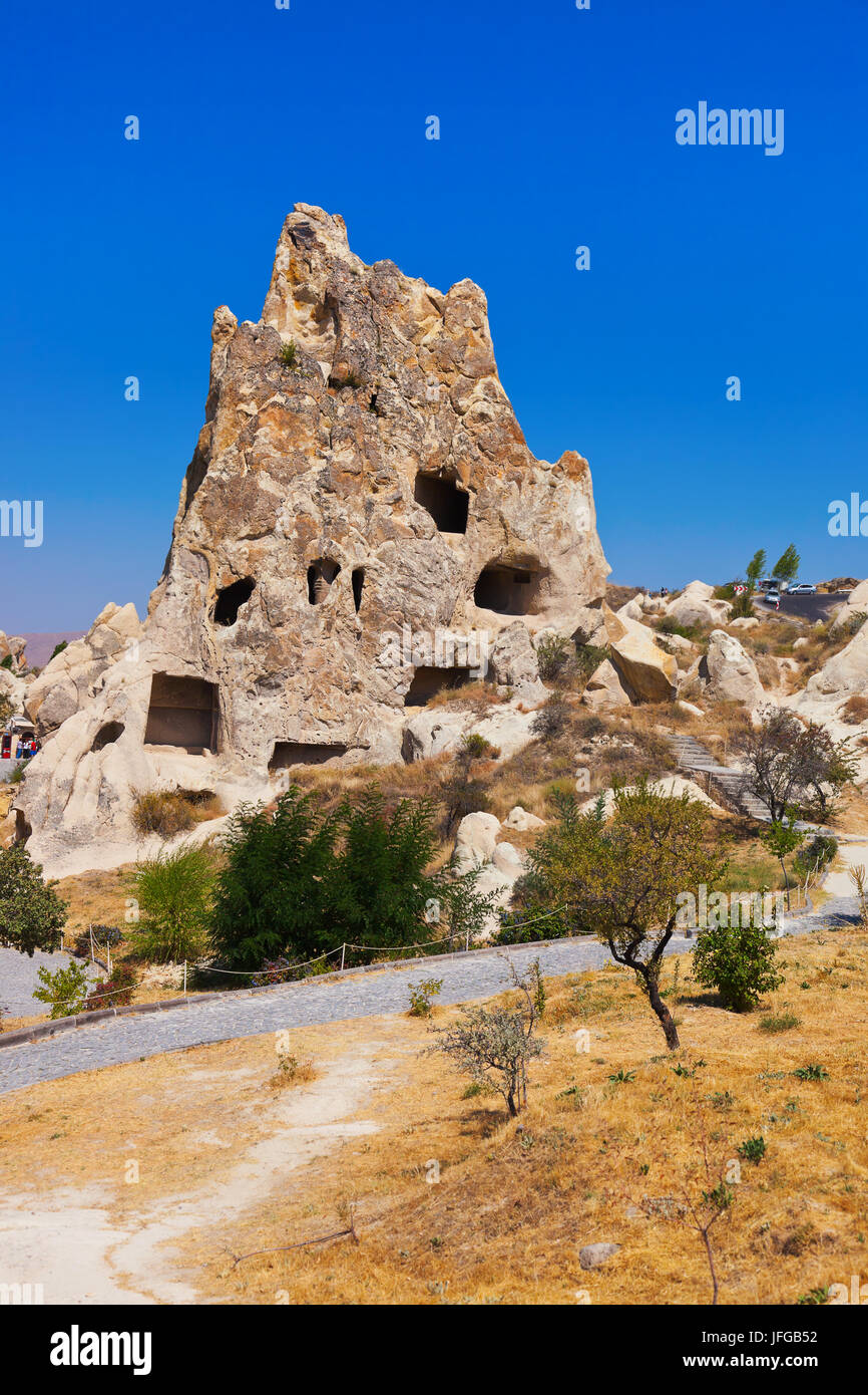 Goreme cave city in Cappadocia Turkey Stock Photo - Alamy