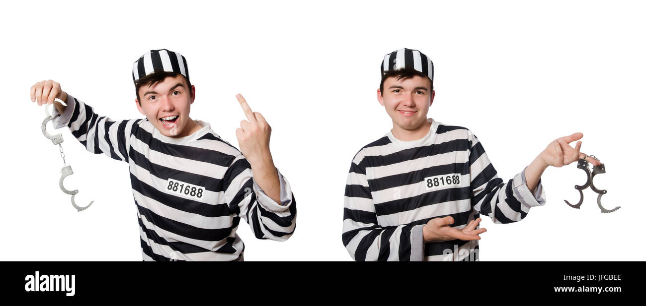 Funny prison inmate in concept Stock Photo - Alamy