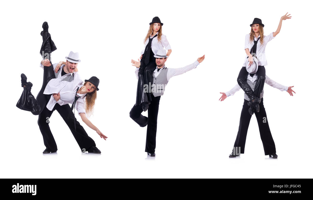 Pair of dancers dancing modern dances Stock Photo - Alamy