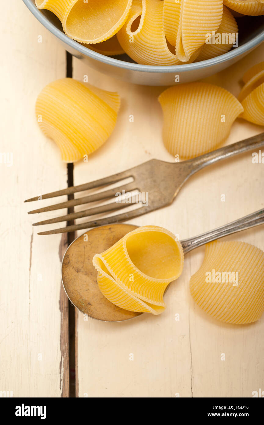 Italian snail lumaconi pasta Stock Photo - Alamy