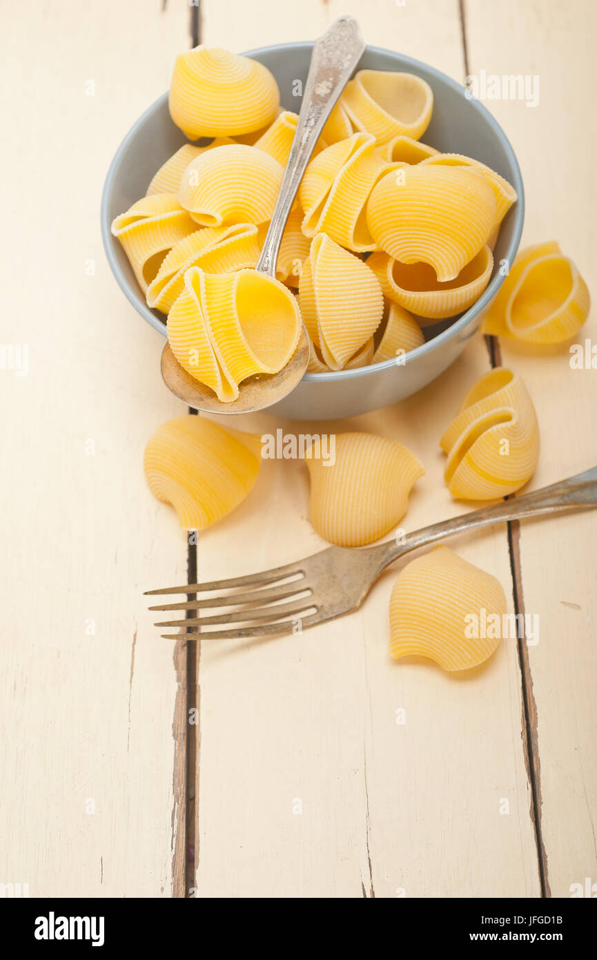 Italian snail lumaconi pasta Stock Photo - Alamy