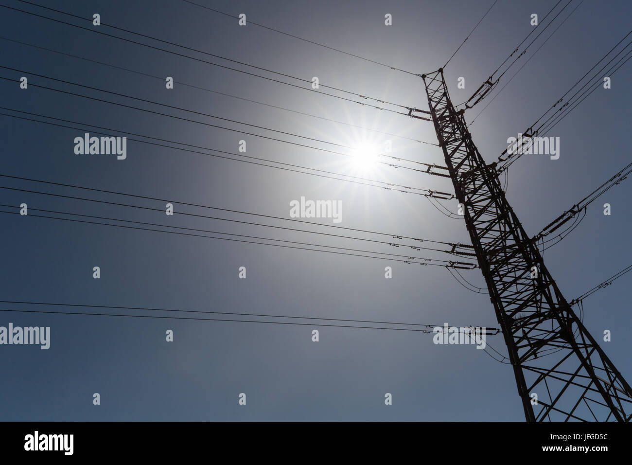 Power distribution tower hi-res stock photography and images - Alamy
