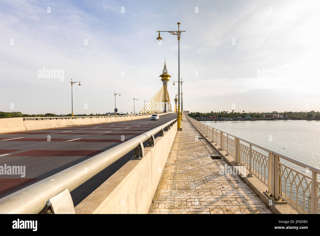 Bridge in Nonthaburi Thailand Stock Photo - Alamy
