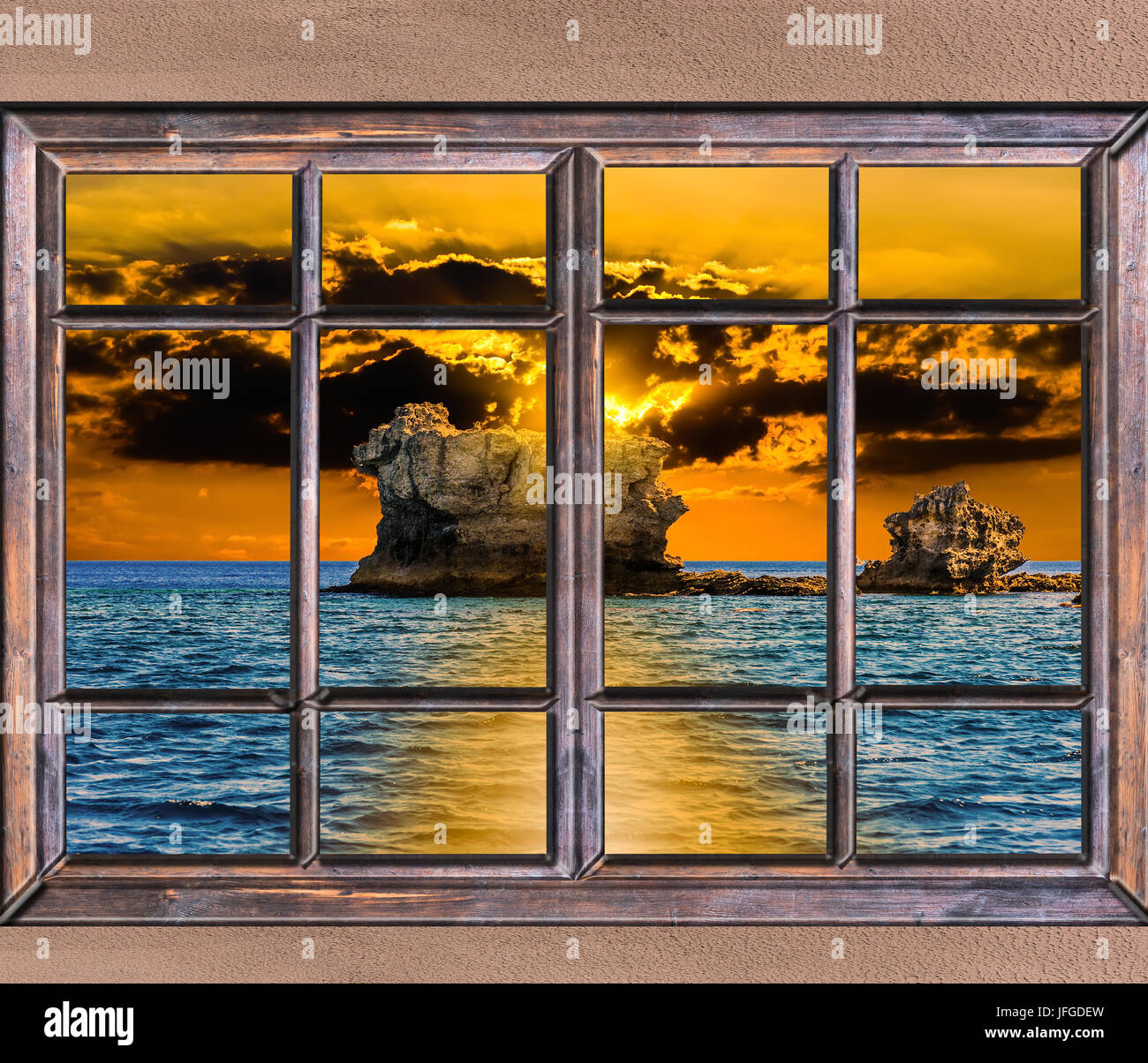 window cloud sun Stock Photo - Alamy