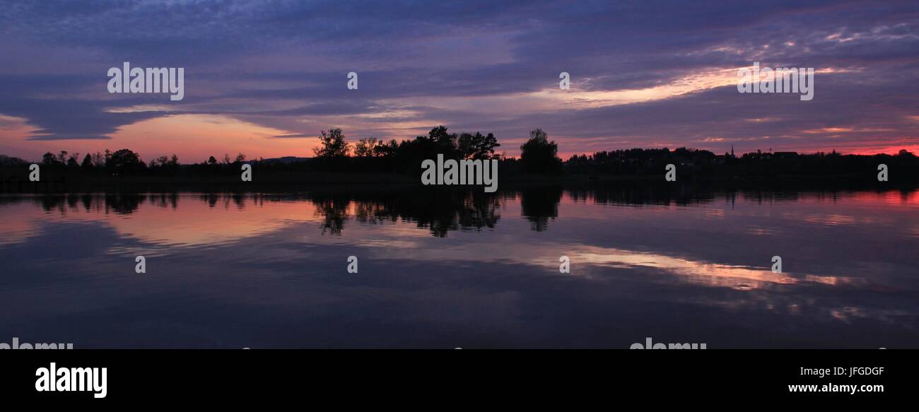 Sunset scene in Zurich Canton, Switzerland Stock Photo - Alamy