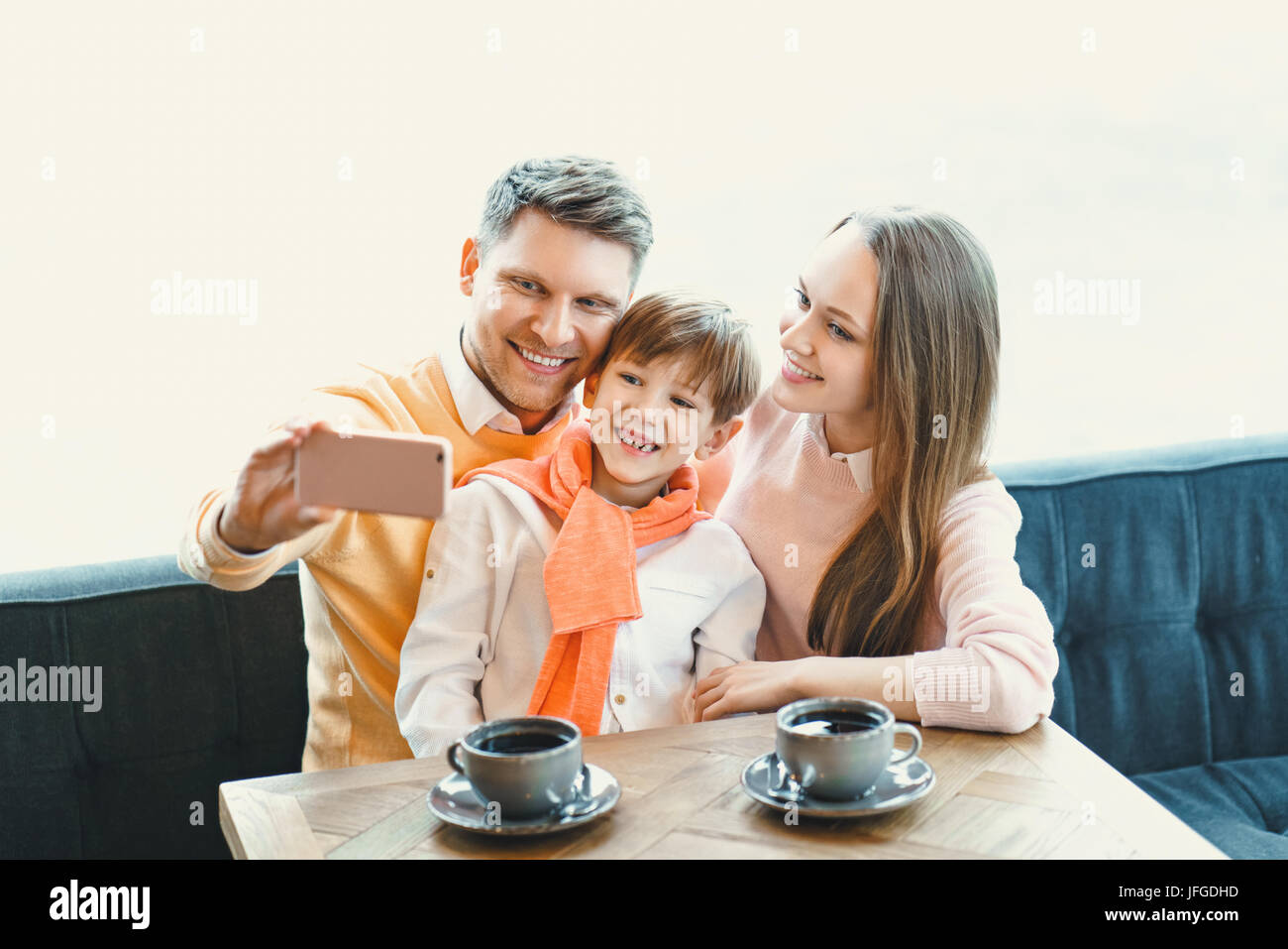 Family with a child Stock Photo - Alamy