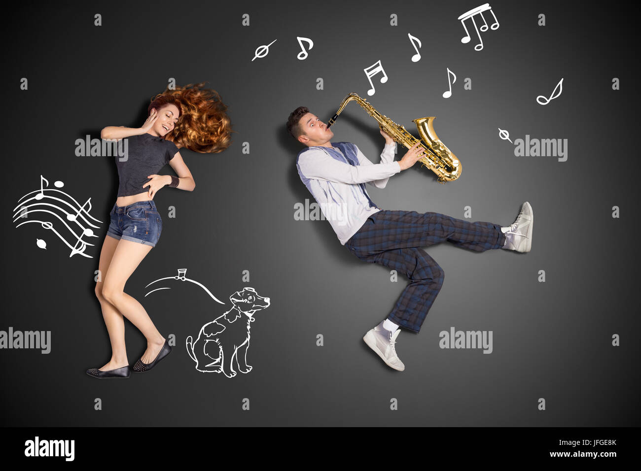 Playing the sax hi-res stock photography and images - Alamy