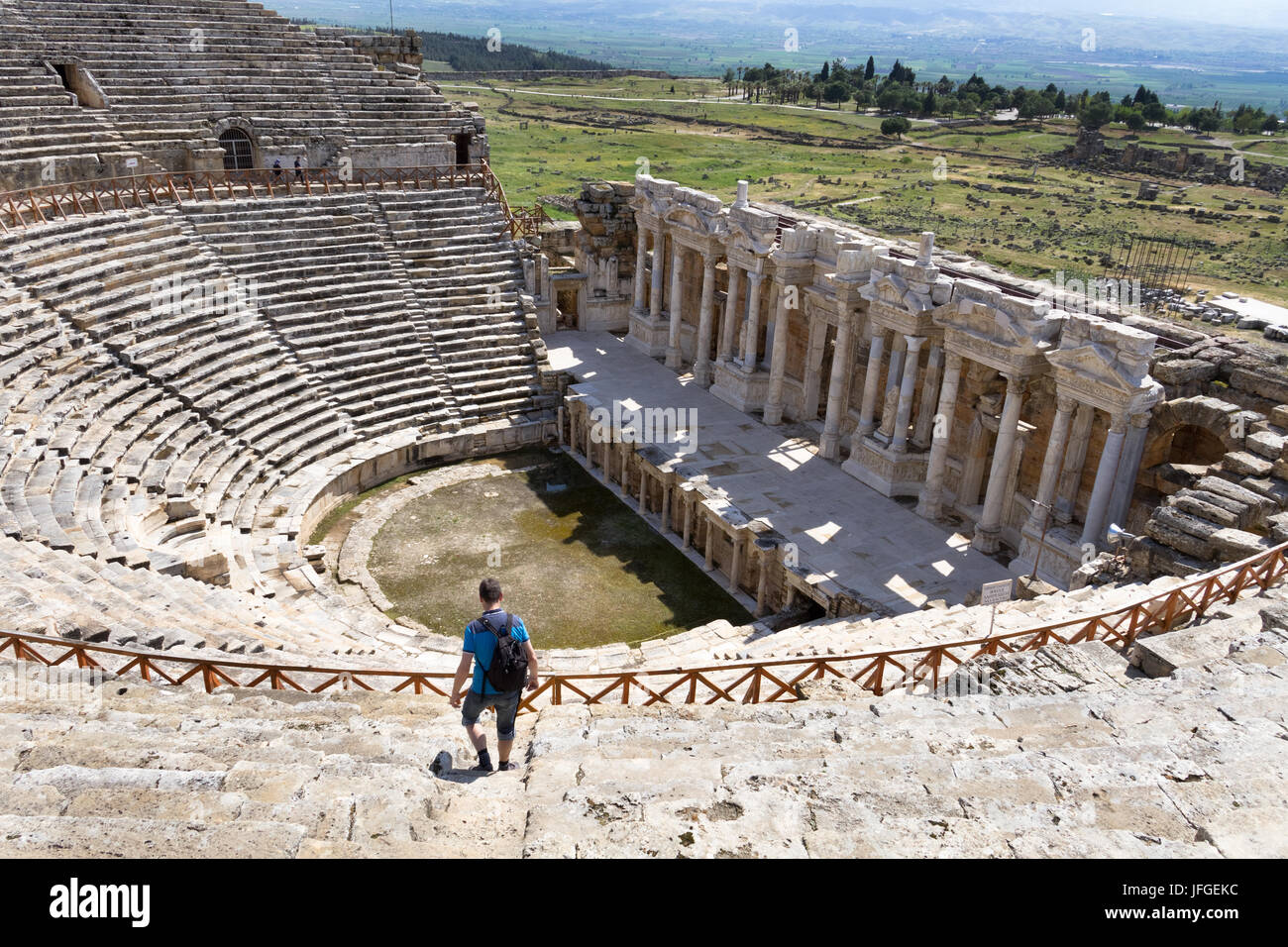 amphitheatre Hierapolis Turkey Stock Photo - Alamy