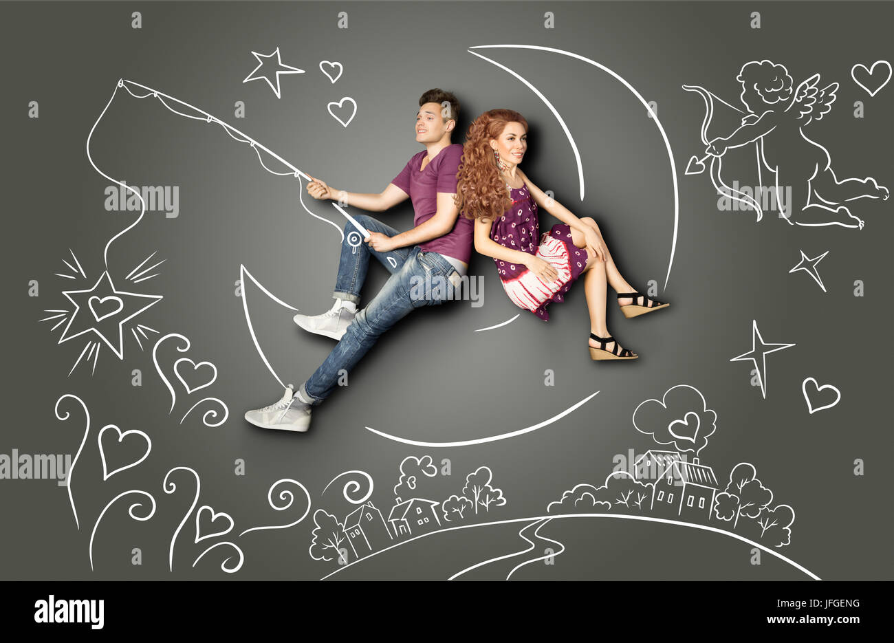 Silver moon hi-res stock photography and images - Alamy