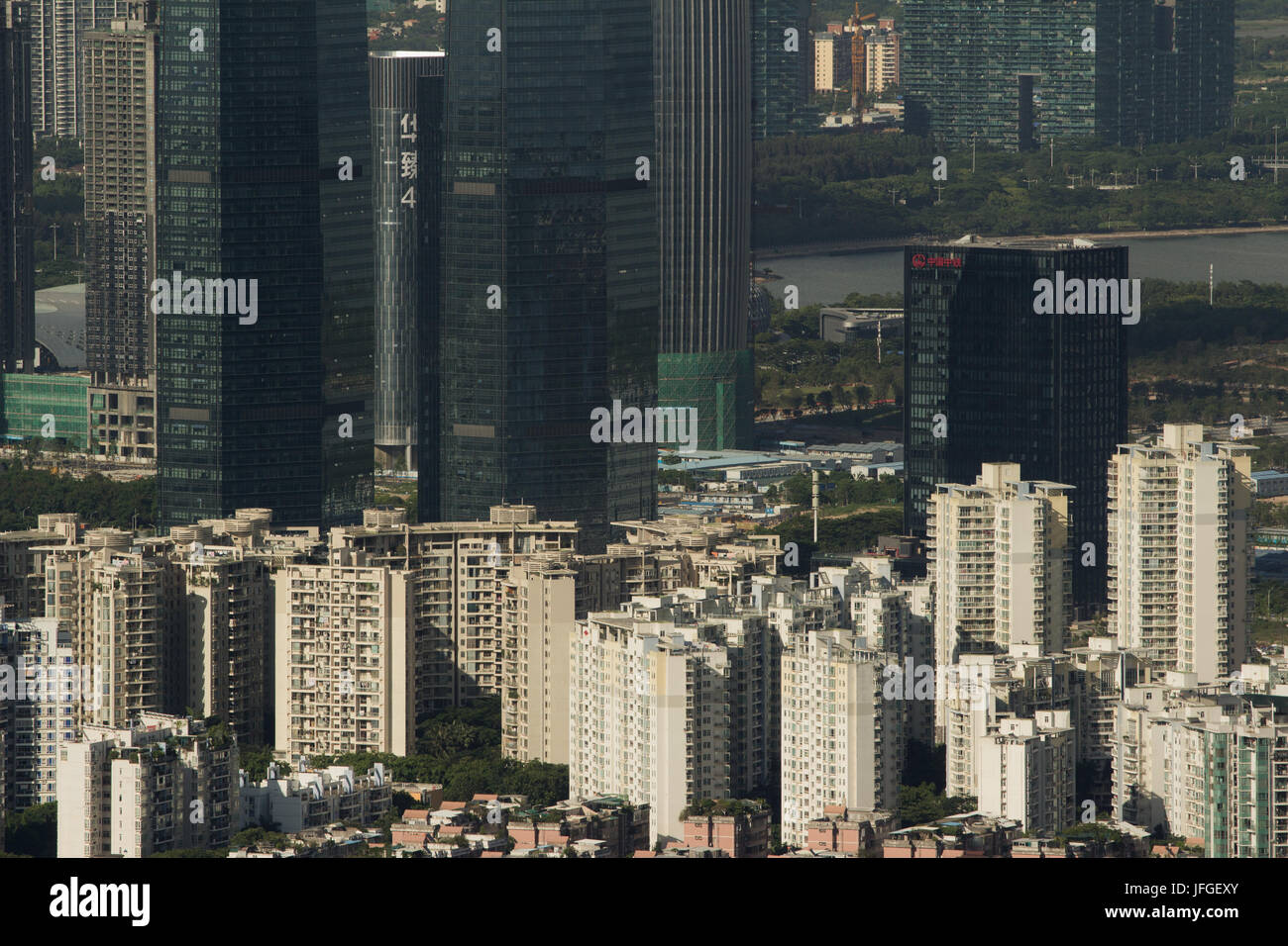Shenzhen china city aerial view hi-res stock photography and images - Alamy