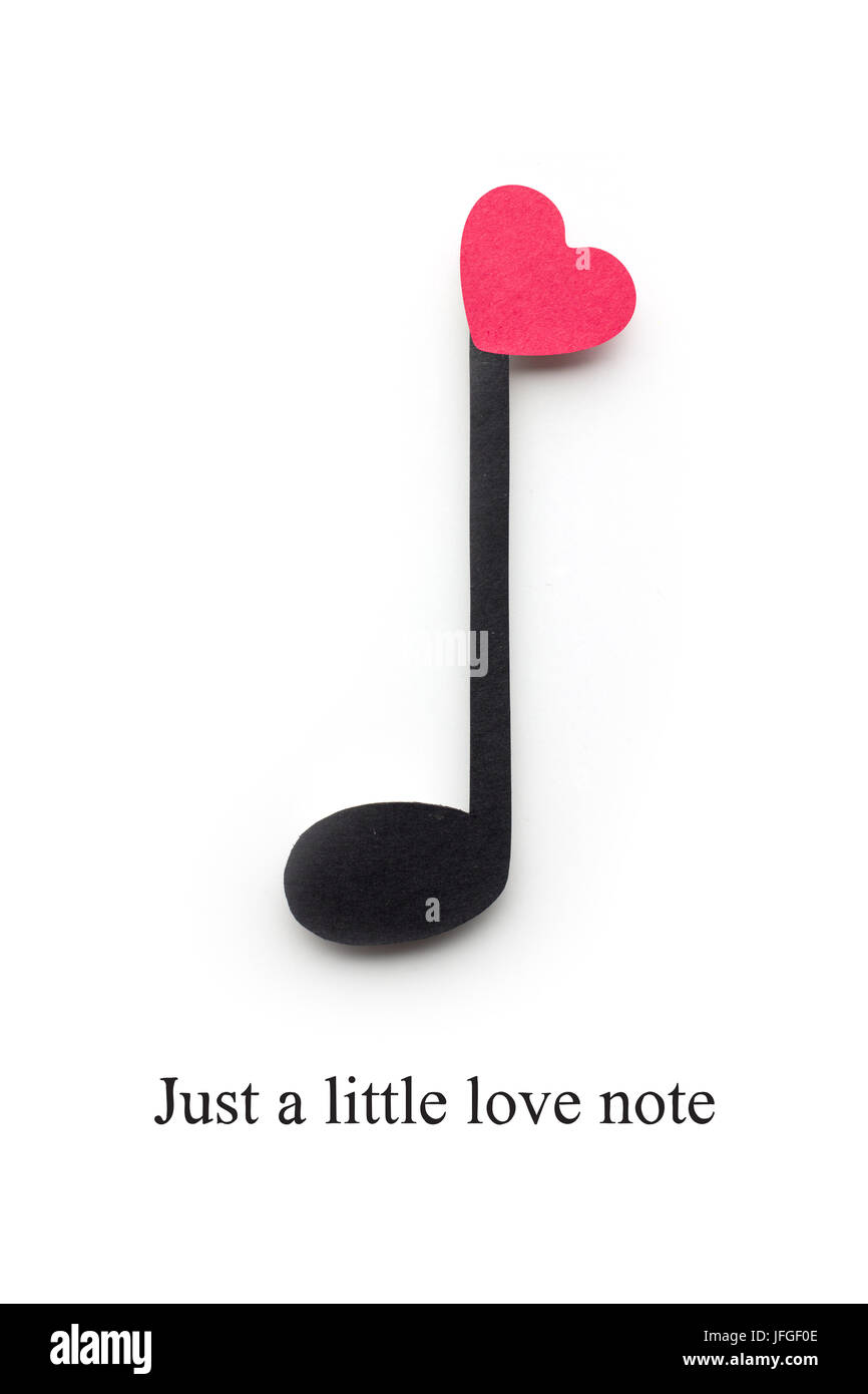 Just a note Stock Photo - Alamy