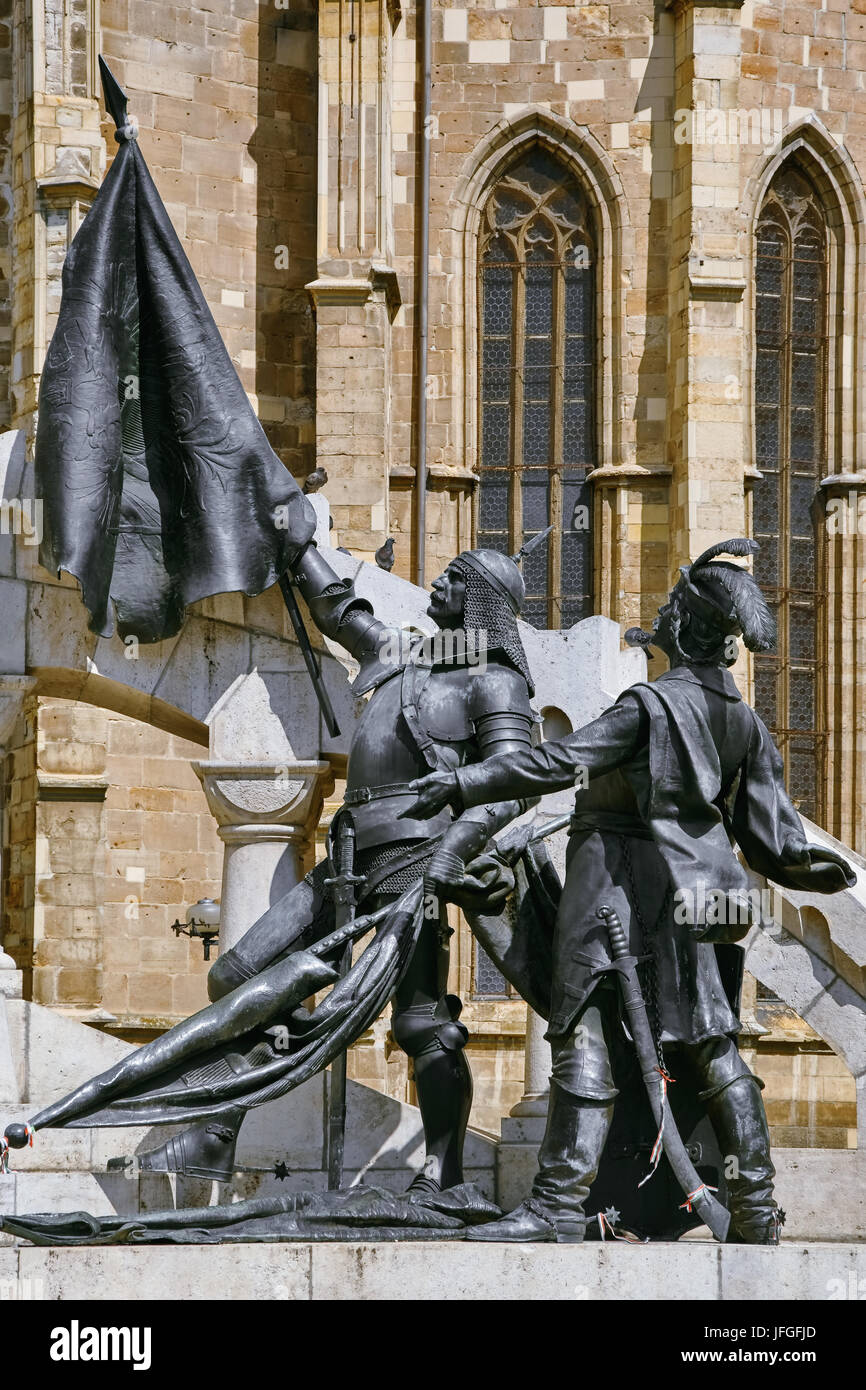 Statue of Warriors of King Matthias Stock Photo - Alamy