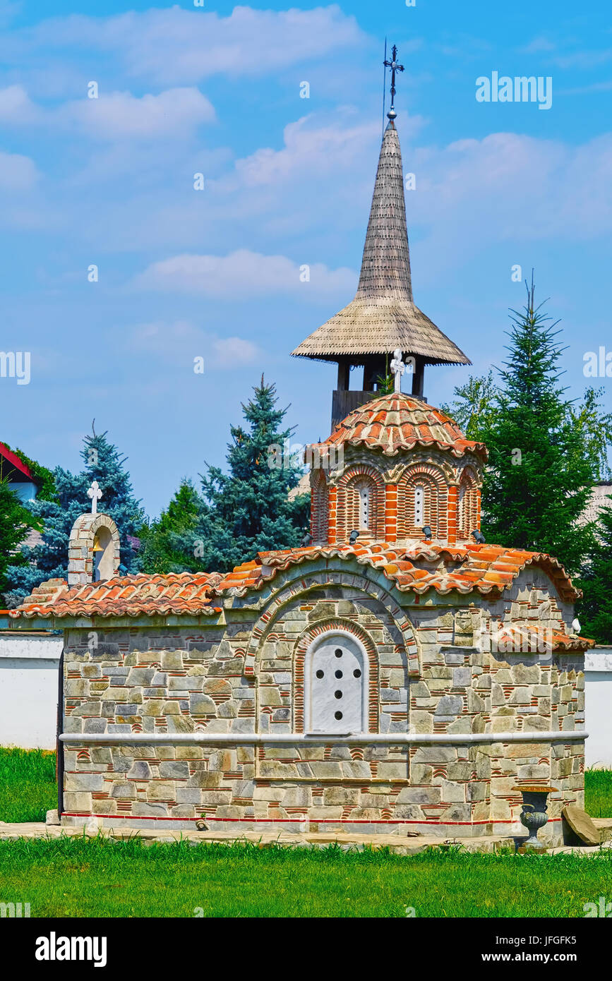Small Chapel in front of Monastery Stock Photo - Alamy