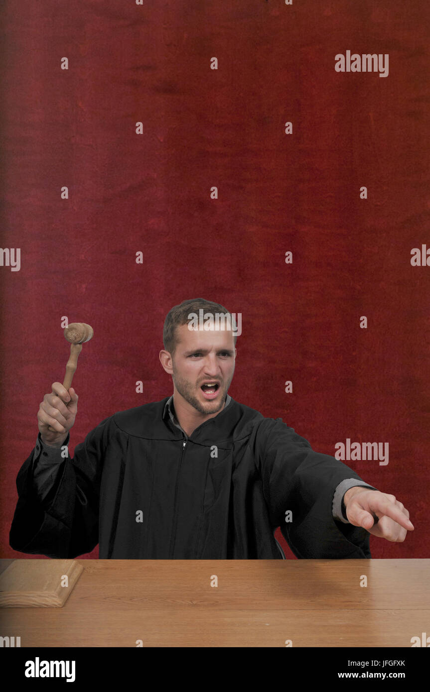 Male Court Judge Stock Photo - Alamy