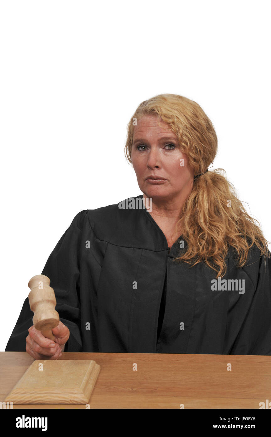Woman Court Judge Stock Photo - Alamy