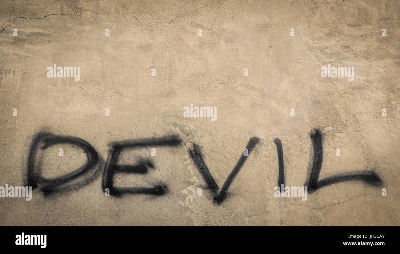 Devil graffiti hi-res stock photography and images - Alamy