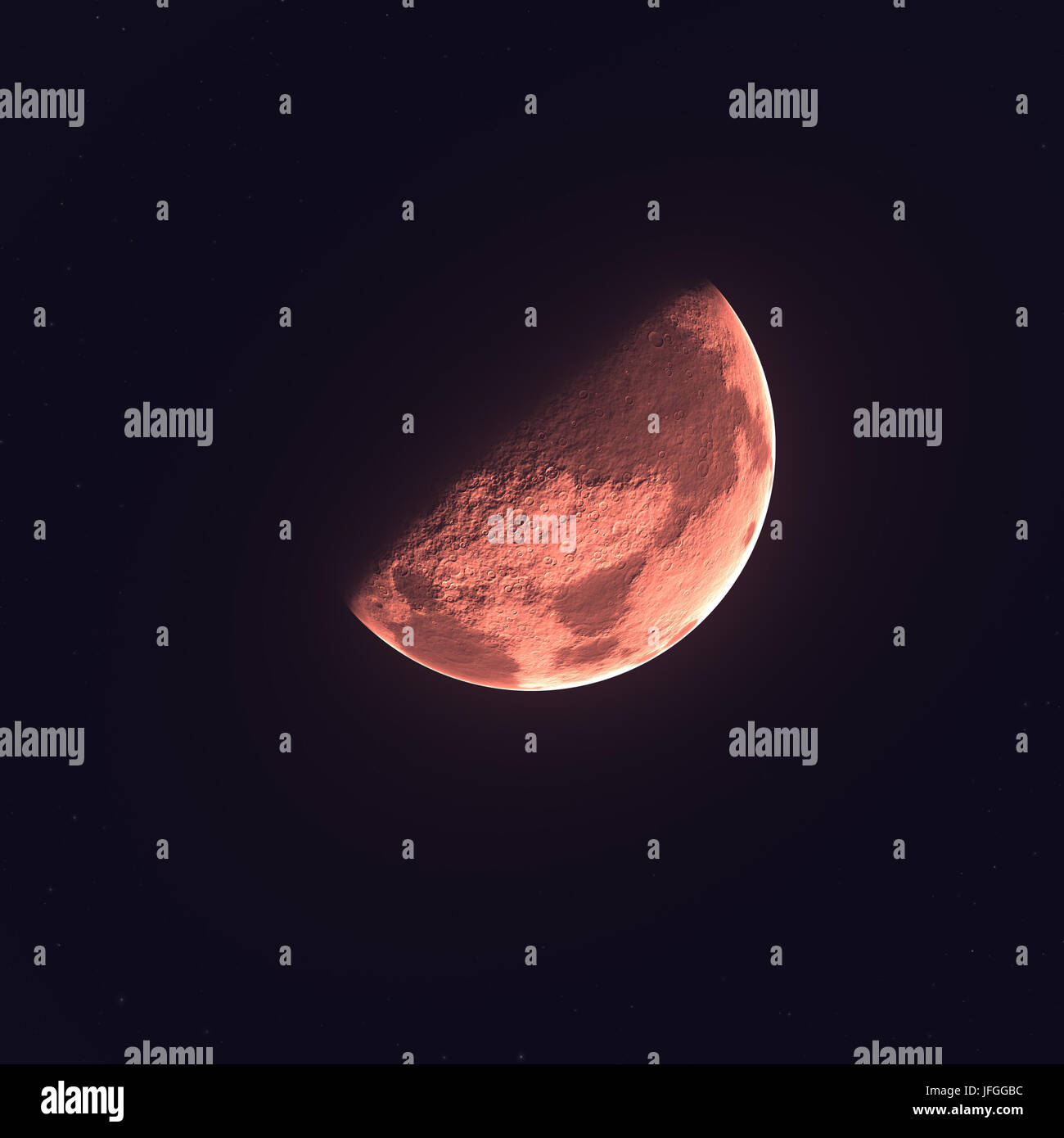 red moon rising Stock Photo - Alamy