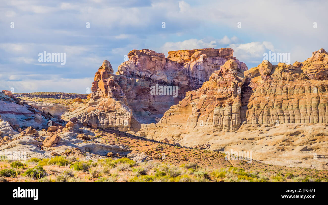 canyon geological formations in utah and arizona Stock Photo - Alamy