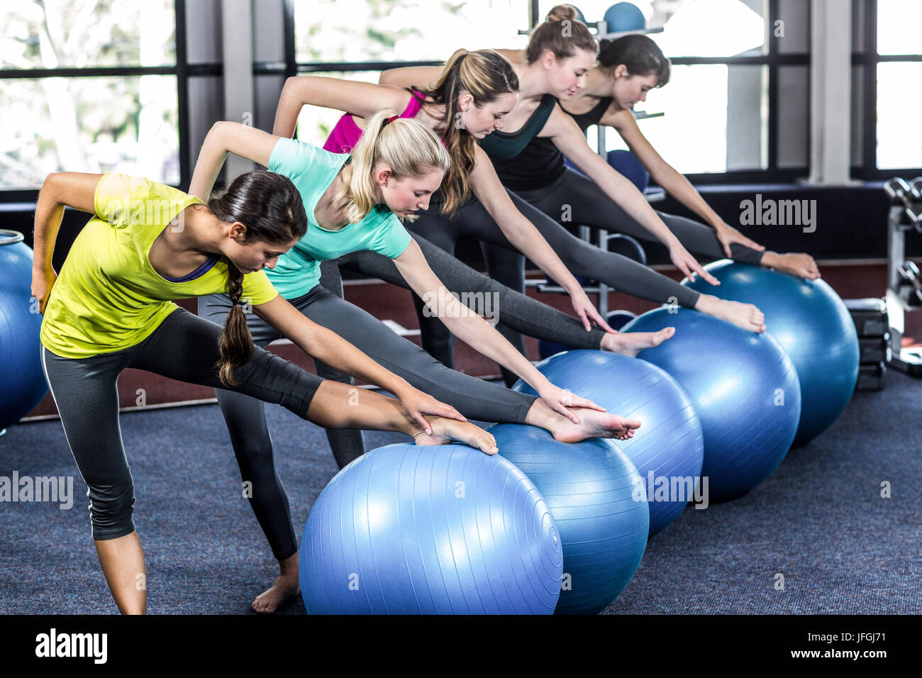 Exercise balls group hi-res stock photography and images - Alamy