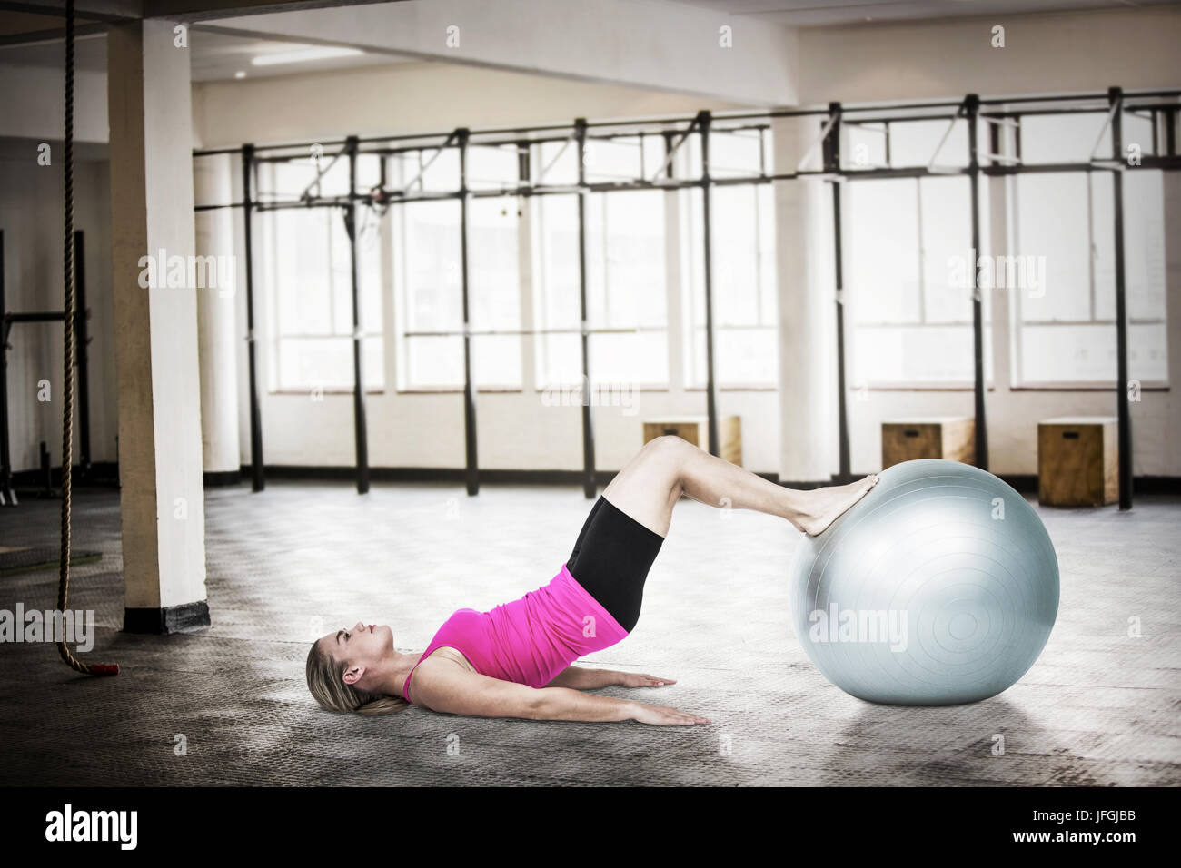 Plyo ball exercise hi-res stock photography and images - Alamy