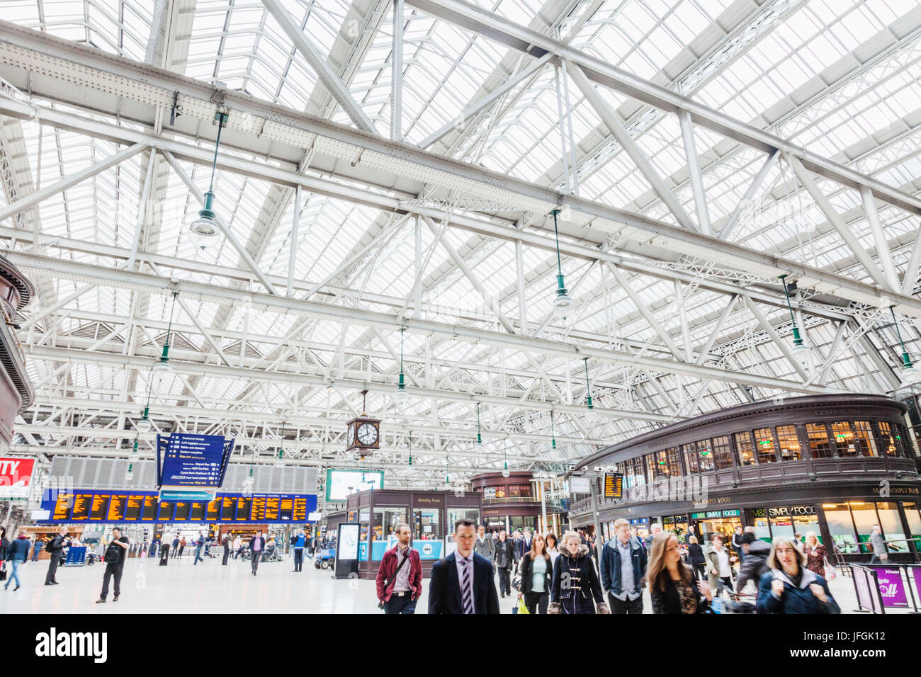 Scotland, Glasgow, Glasgow Central Railway Station Stock Photo - Alamy