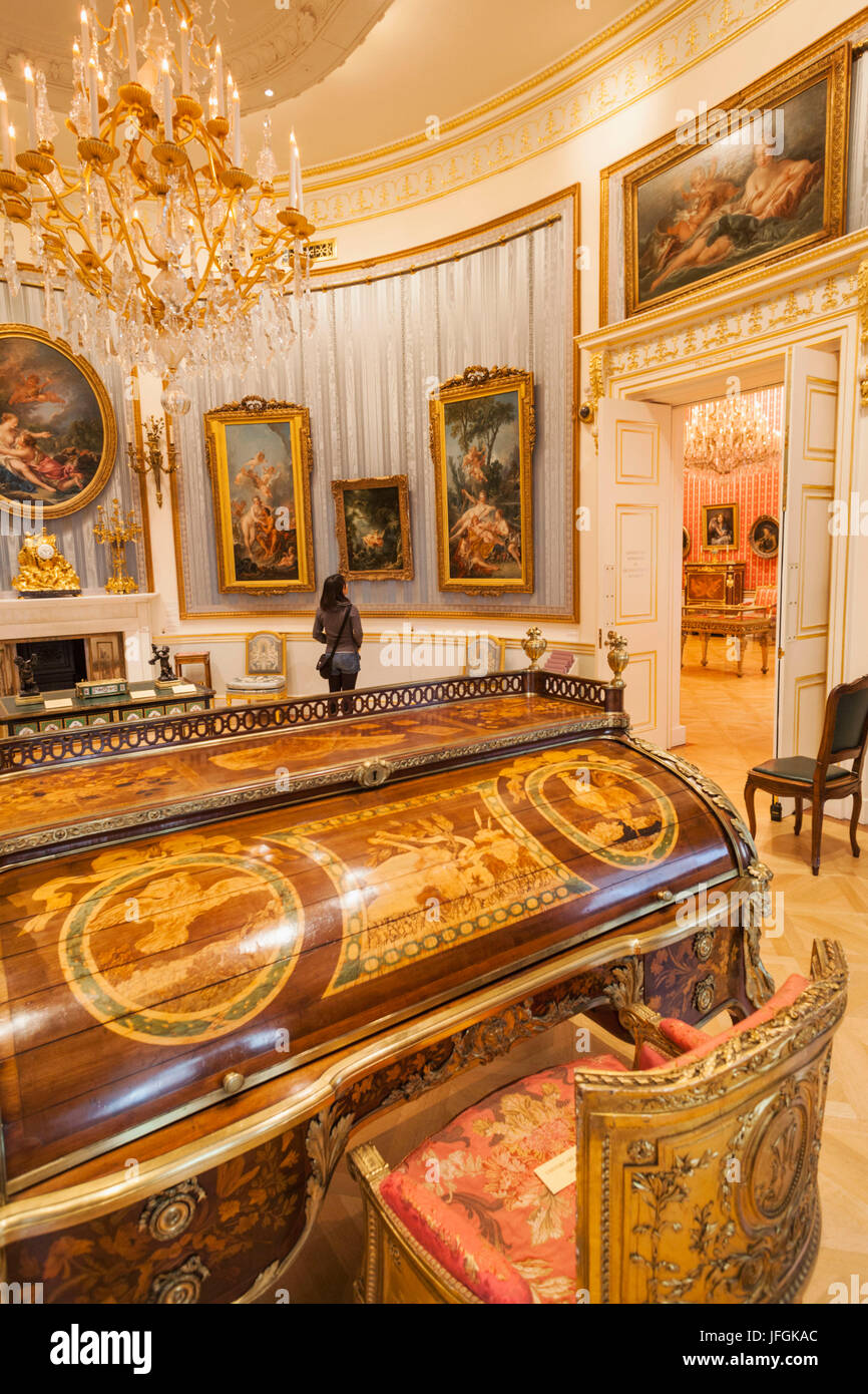 England, London, The Wallace Collection Museum, Interior View Stock ...