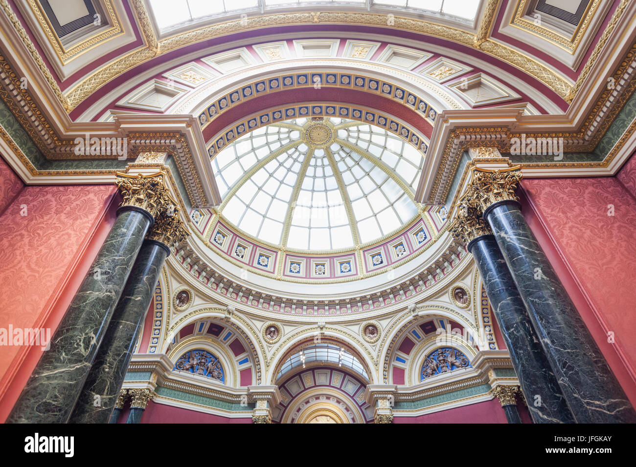 England, London, Trafalgar Square, The National Gallery, Interior View ...