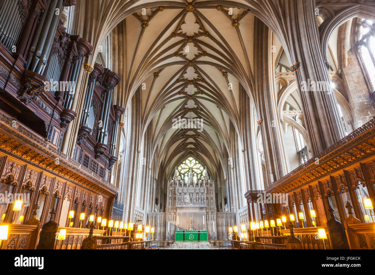 England, Somerset, Bristol, Bristol Cathedral, Interior Stock Photo - Alamy