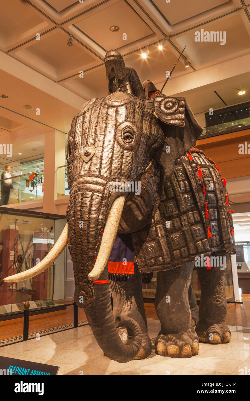 England, Yorkshire, Leeds, The Royal Armouries Museum, Display of ...